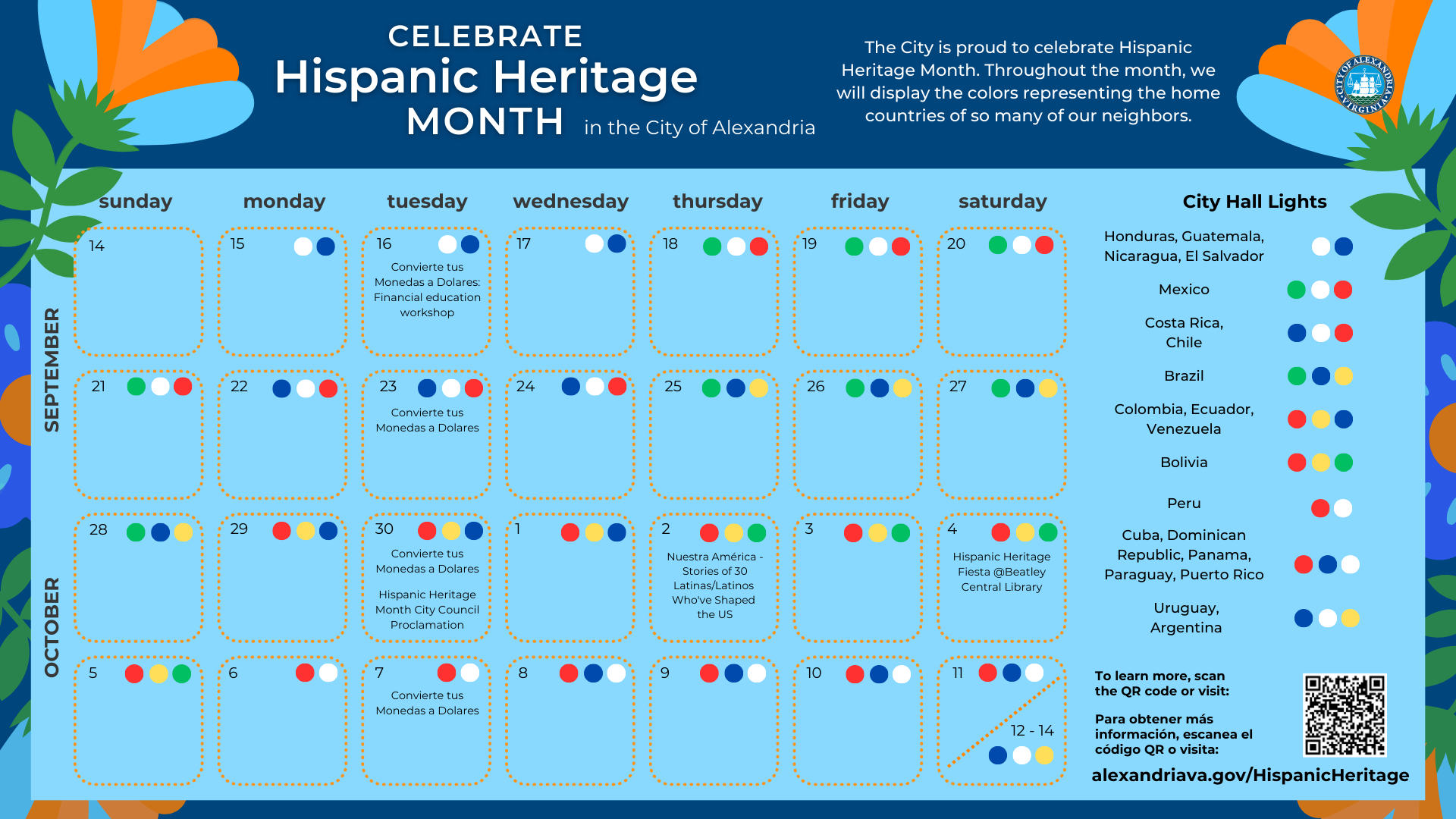 How to Celebrate Hispanic Heritage Month in Alexandria, VA